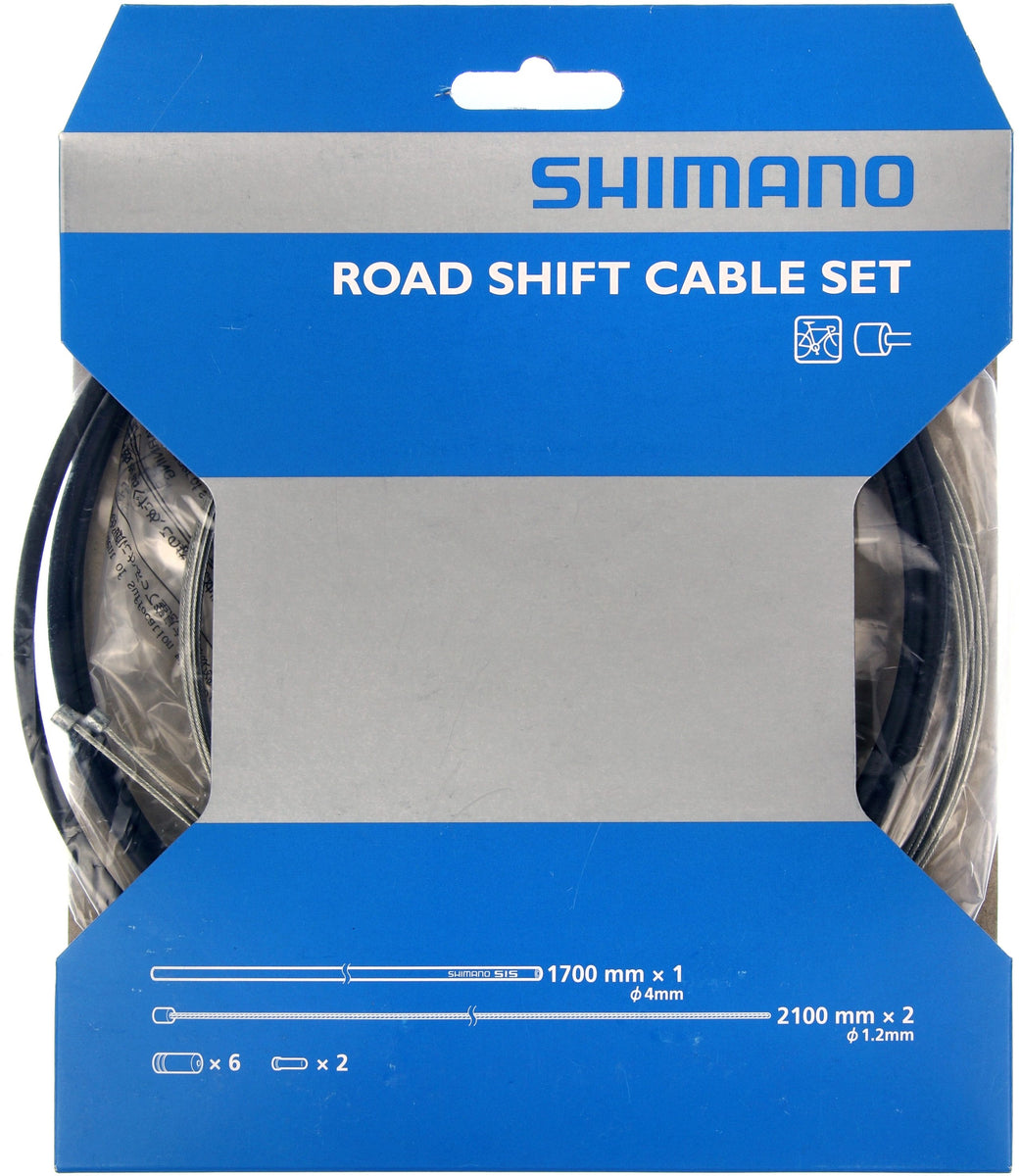 Shimano Road gear cable set, steel inner wire, black – Bath Outdoors